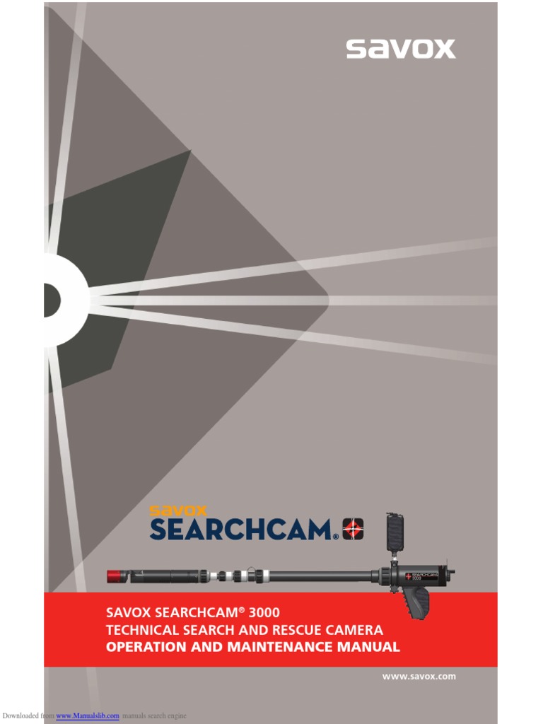 Savox Searchcam 3000 Technical Search and Rescue Camera: Operation and ...