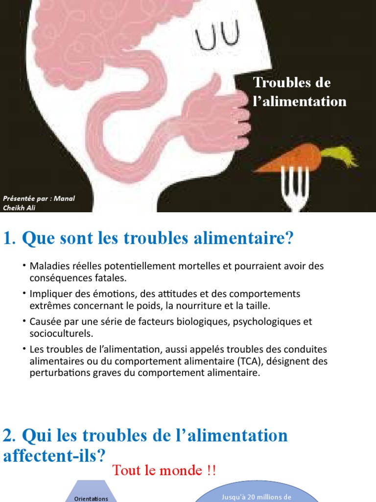Troubles de L'alimentation | PDF | Trouble des conduites alimentaires ...