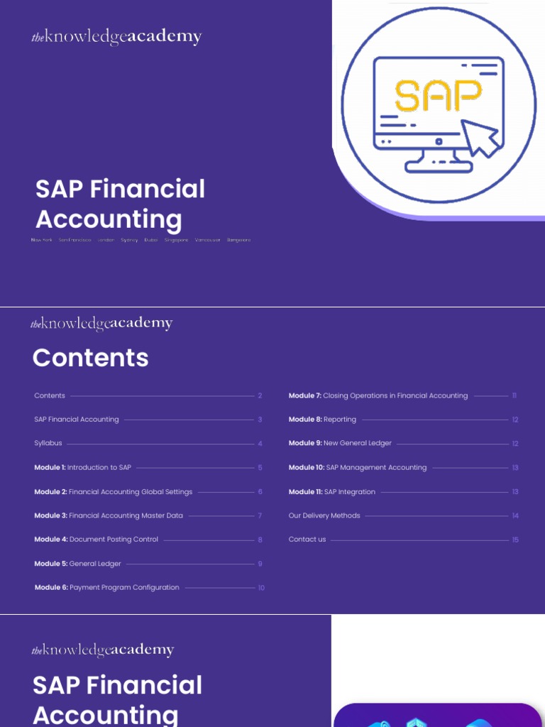 SAP Financial Accounting | PDF | Accounting | Educational Technology