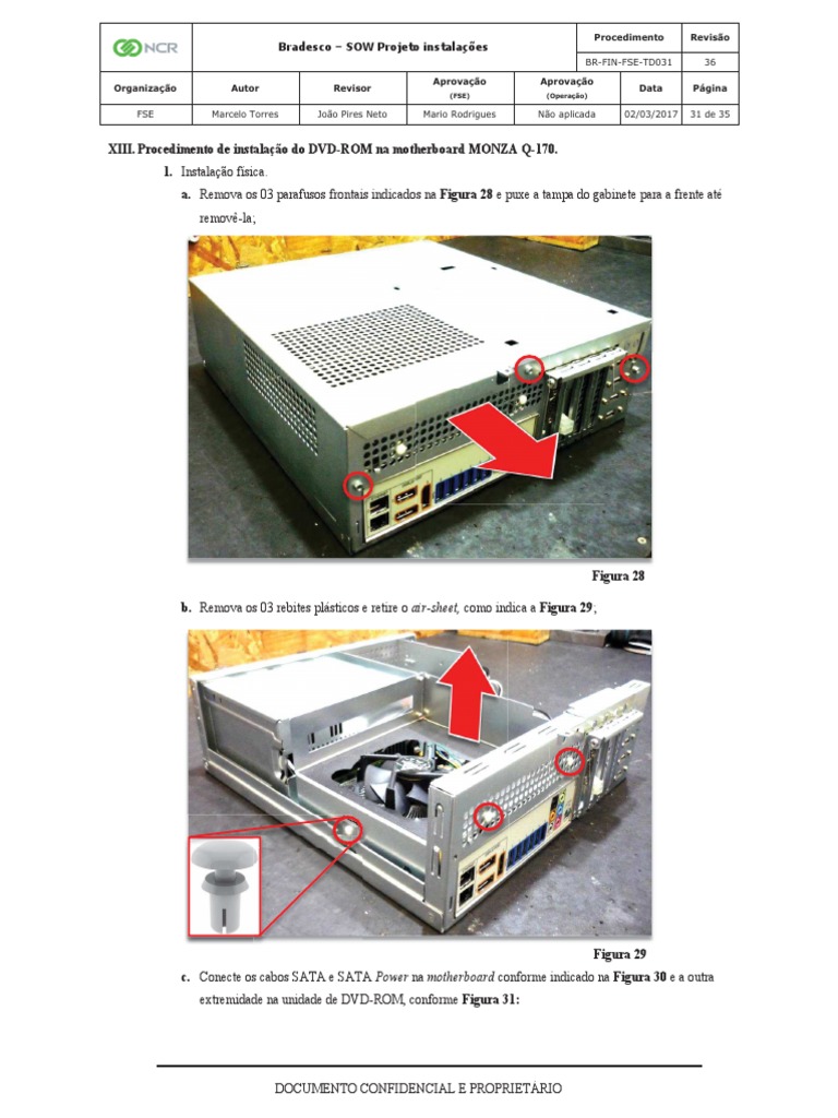 BR FIN FSE TD031 Rev36 Bradesco SOW Projeto Instalações | PDF ...