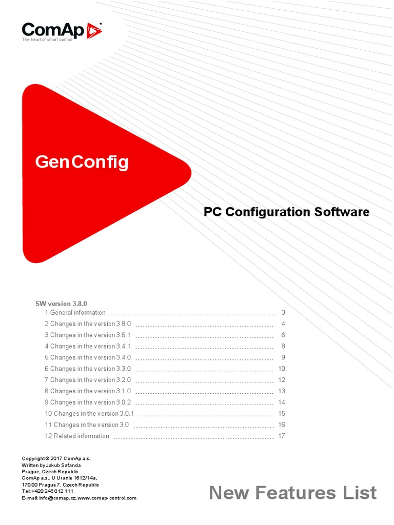 ComAp Manual GenConfig 3.8.0 NewFeaturesList EN 2017 04 | PDF | Programmable Logic Controller ...