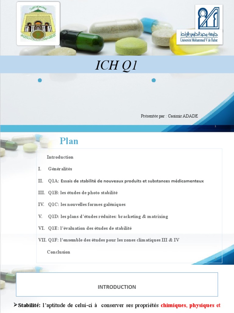 Essais de Stabilité selon ICH Q1 | PDF | Chaleur | Chimie
