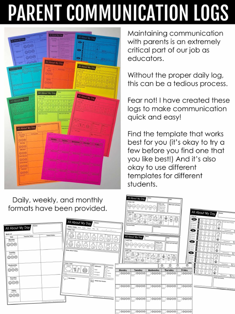 Daily Parent Communication Logs | PDF