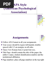 APA Style Guide (7th Edition) | PDF | Citation | Apa Style