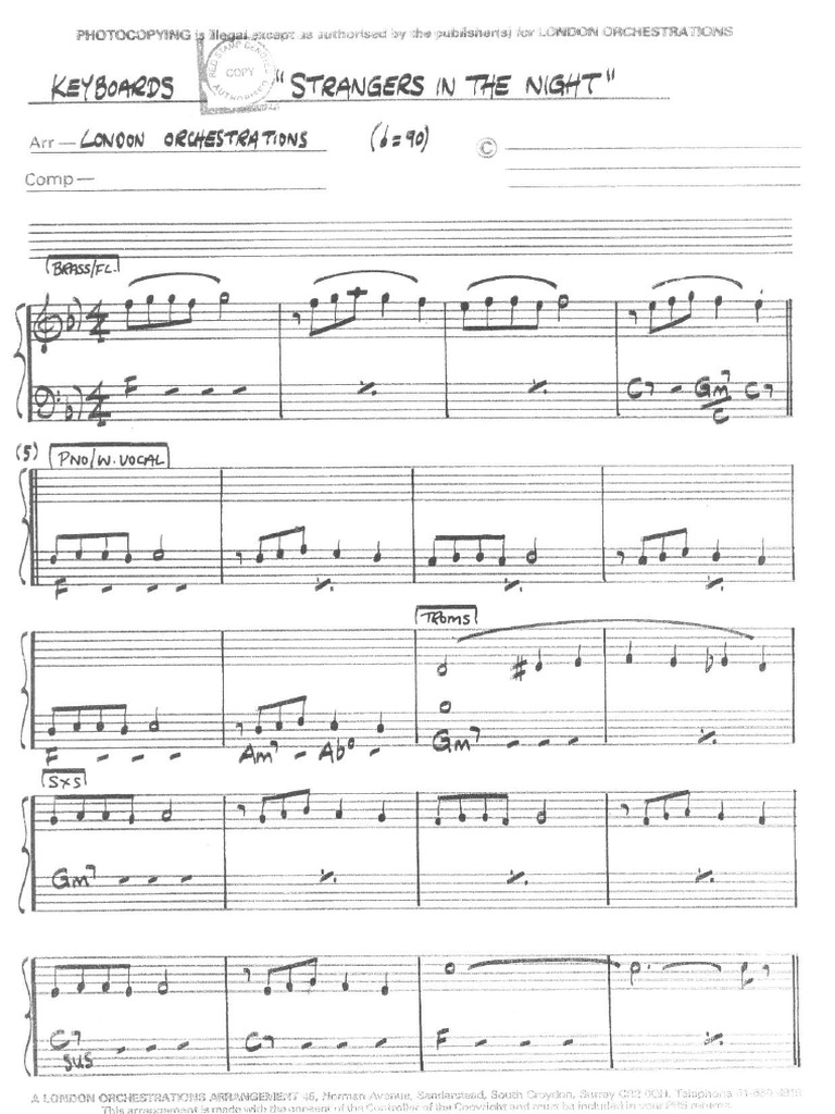 Strangers in the Night Rhythm | PDF