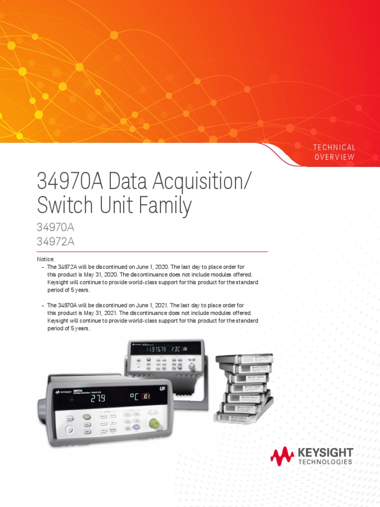 Datasheet-Agilent 34970A Data Logger 5965-5290 | PDF | Usb | Data ...
