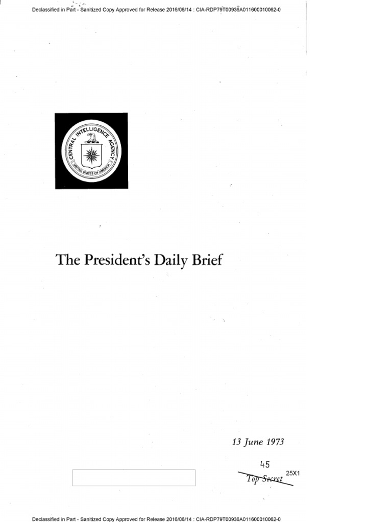 The President's Daily Brief | PDF