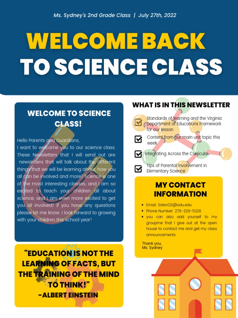 Welcome To Science Class!: What Is in This Newsletter | Download Free ...