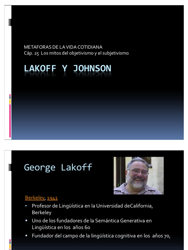 Lakoff y Johnson | PDF