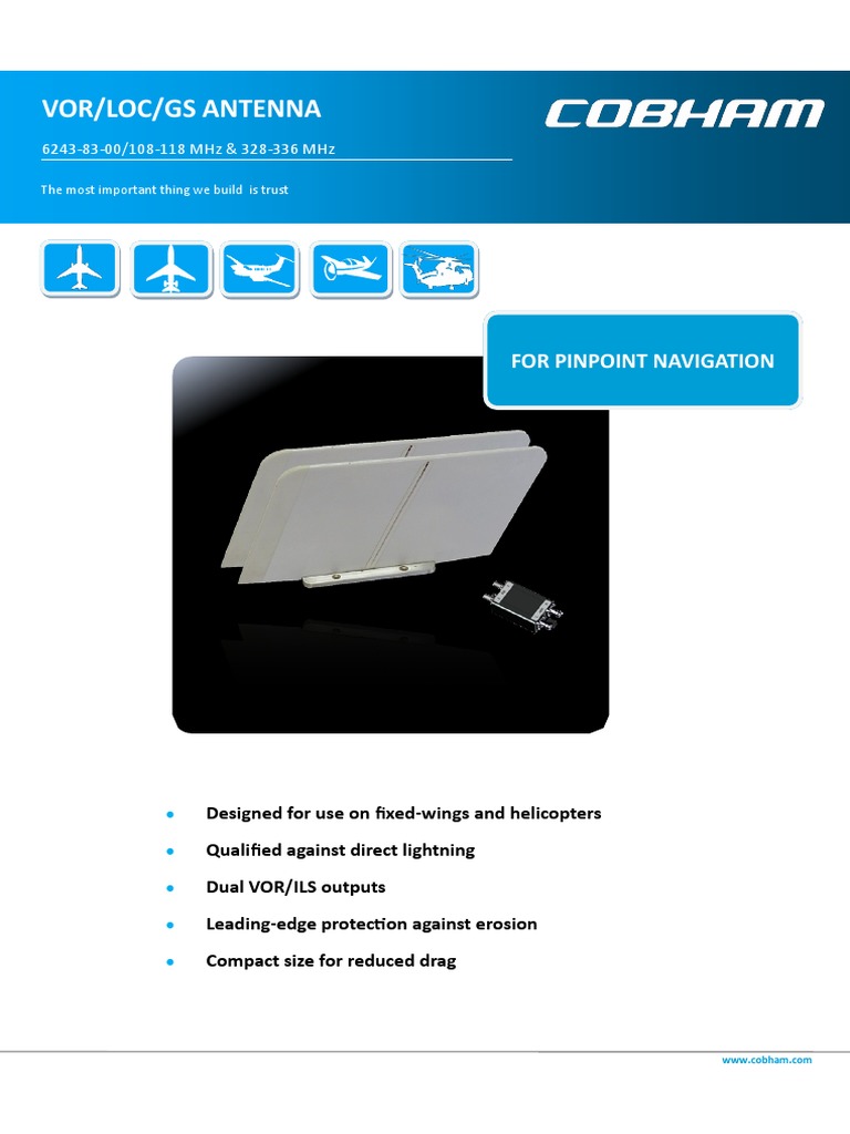 Vor/Loc/Gs Antenna: For Pinpoint Navigation | PDF | Antenna (Radio ...