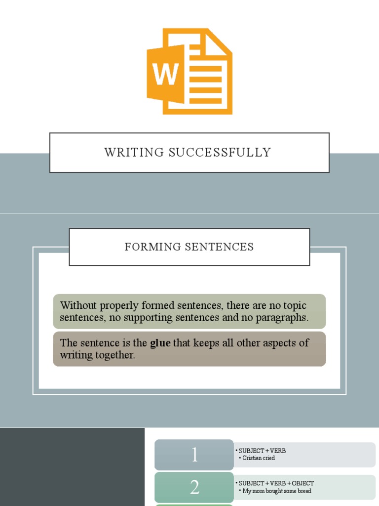 Forming Effective Sentences and Paragraphs: A Guide to Developing ... Forming Effective Sentences and Paragraphs: A Guide to Developing ...