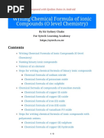 Chemistry Valency Chart | PDF | Oxide | Acid