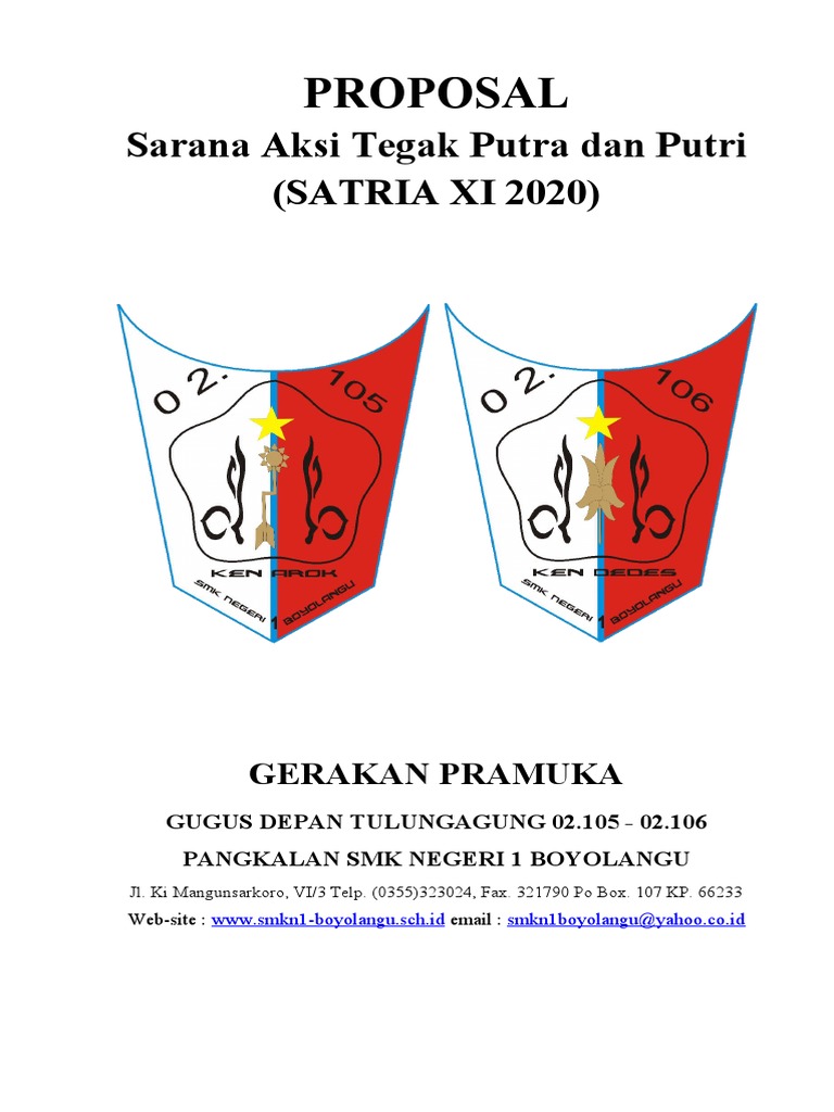 Proposal SATRIA XI 2020 | PDF