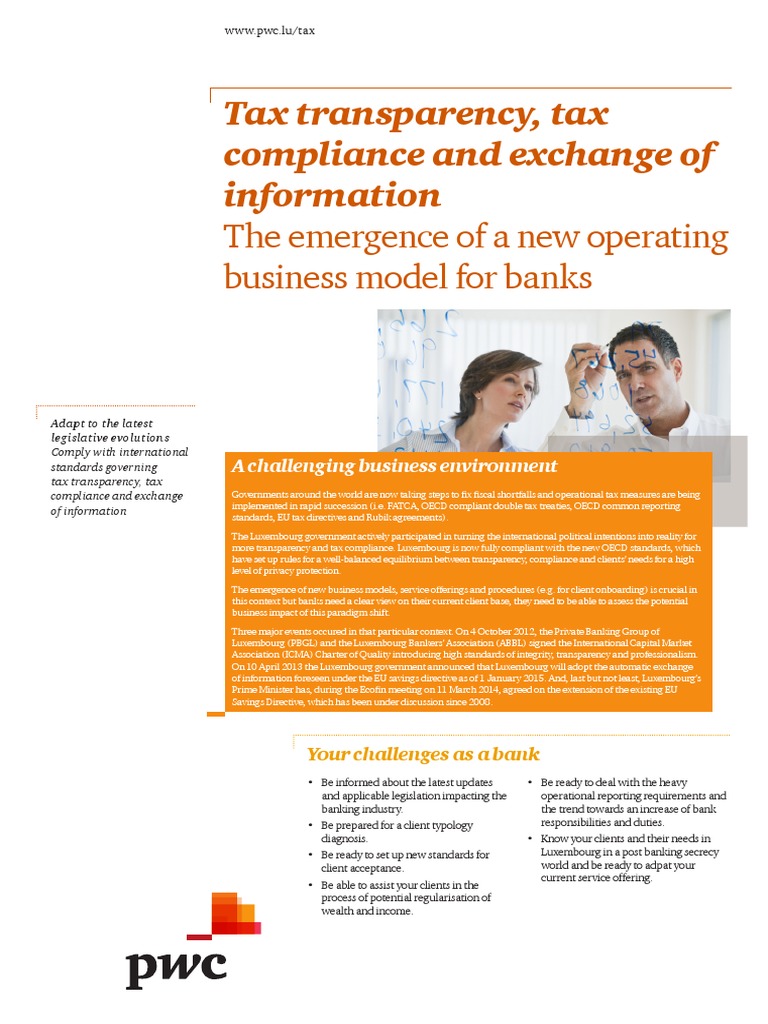 PWC Tax Transparency Compliance and Exchange of Information | Download ...