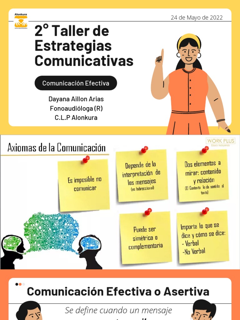 Taller De Comunicación Efectiva O Asertiva Pdf
