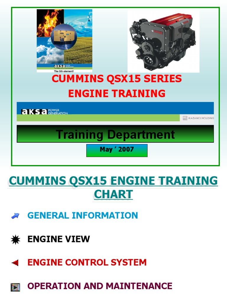 Cummins QSX15 Engine Training | PDF | Turbocharger | Engines