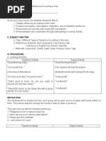 4 Types of Sentences Lesson Plan | PDF | Question | Sentence (Linguistics)