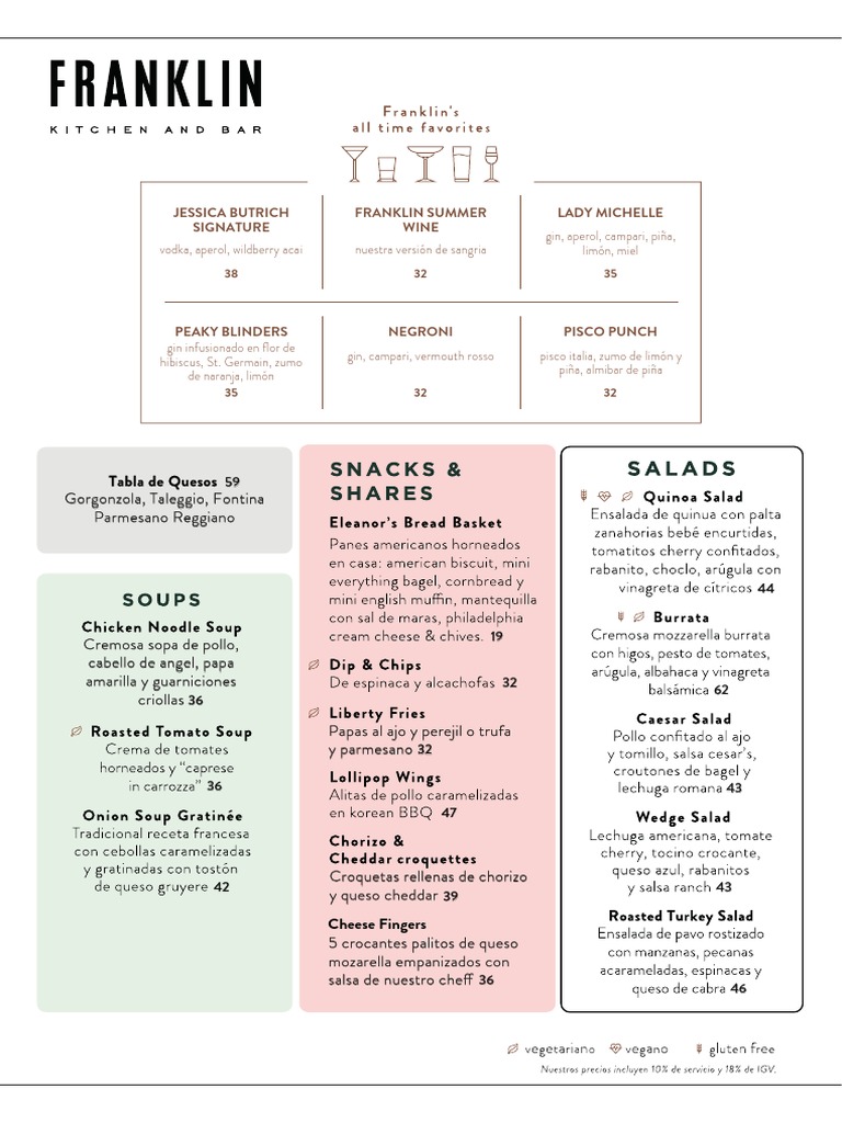 Carta Franklin 30032022 | PDF | Pizza | ensalada