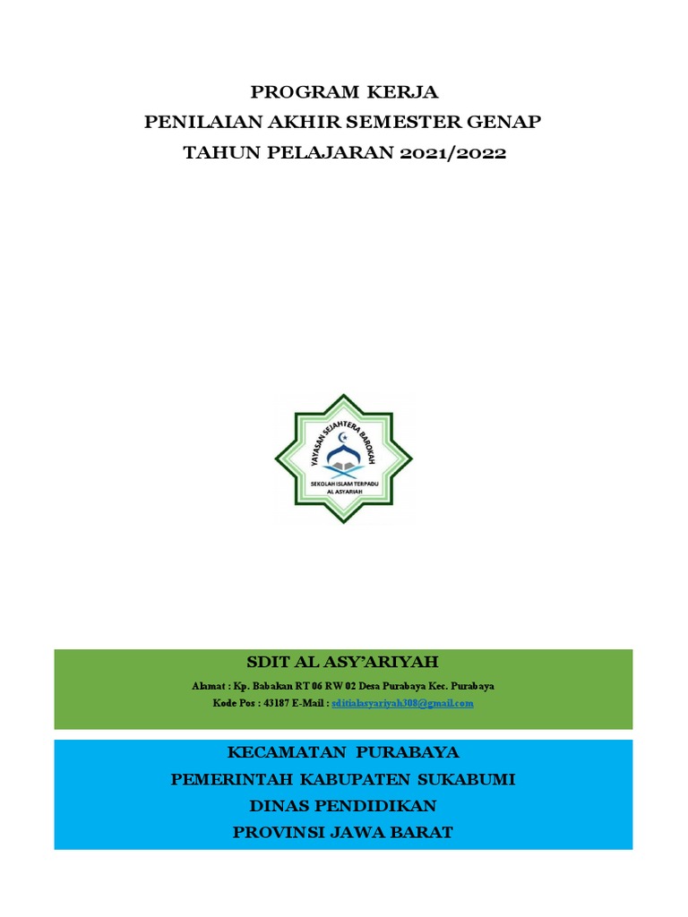 Tujuan Program PAS 2021/2022 | PDF