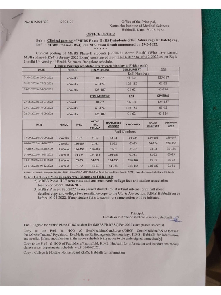 Clinical Postings | PDF