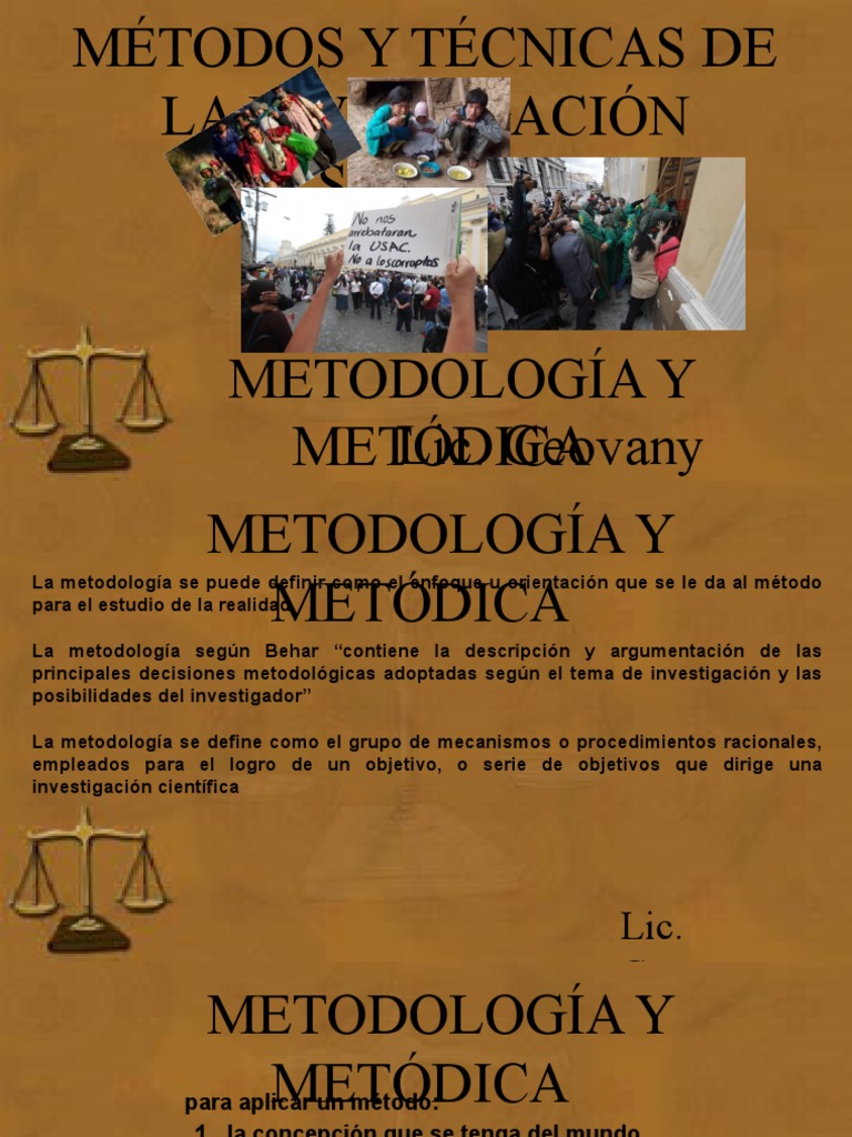 MOTODOLOGÍA Y METÓDICA | PDF | Conocimiento | Metodología