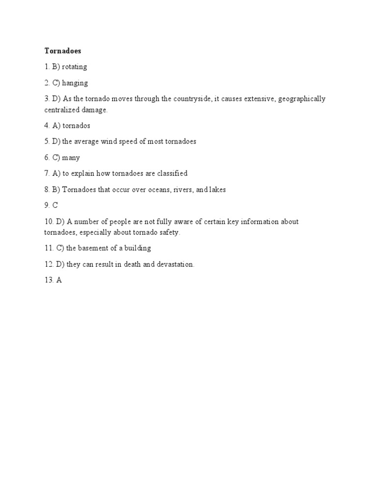 Reading Passage 2 - Answer Key | PDF