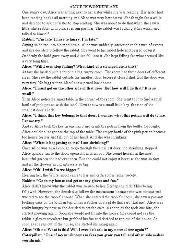 Alice in Wonderland | PDF