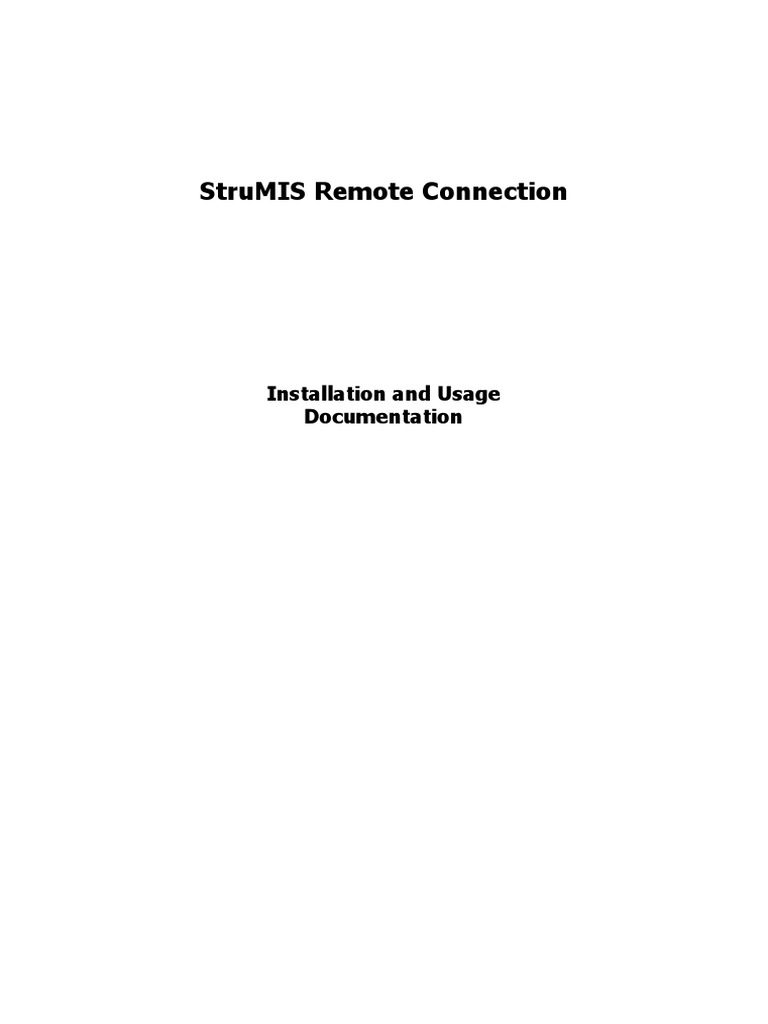 StruMIS Remote Connection Setup Guide | PDF | World Wide Web | Internet ...