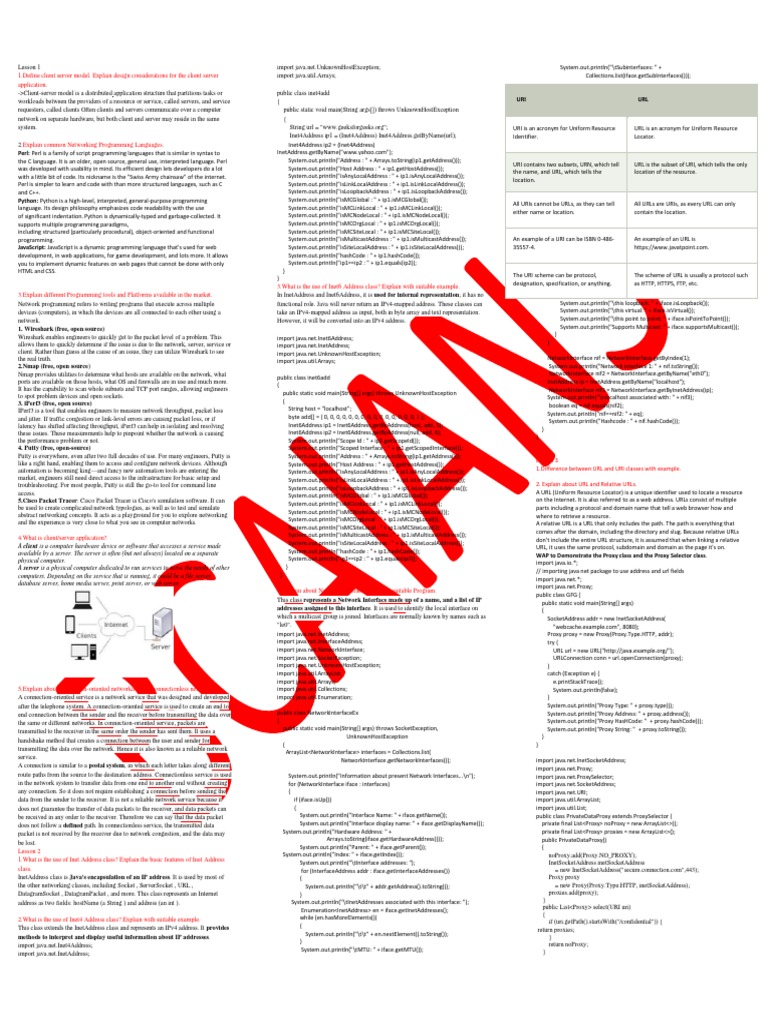 BCA 6th Sem network programming | PDF | Http Cookie | Computer Network