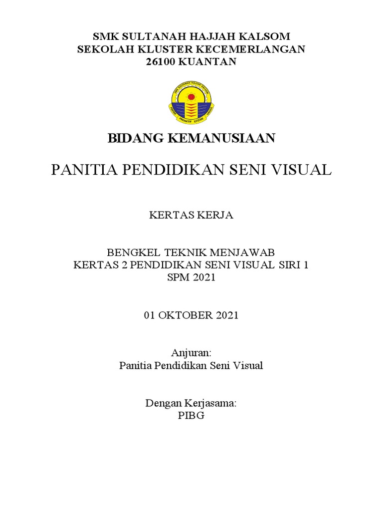 Bengkel Teknik Menjawab PSV SPM 2021 | PDF