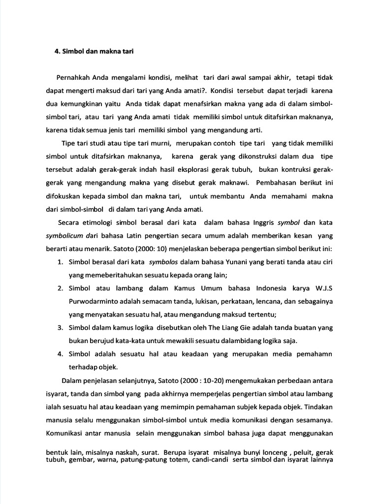 PDF Simbol Dan Makna Tari DL | PDF