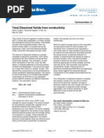 Conductivity To TDS Conversion Table | PDF