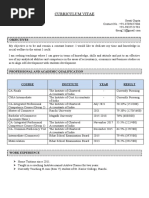 Chartered Accountant (CA) Articleship Resume Sample | PDF | Cognition ...