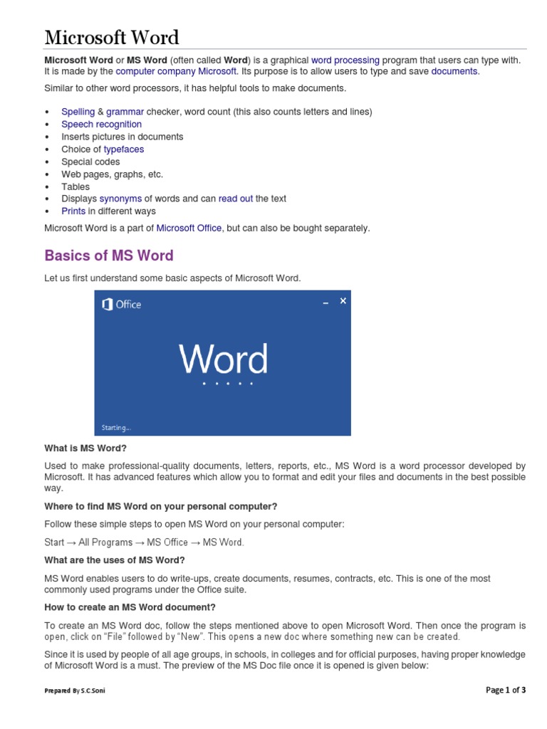 U-2 Microsoft Word Notes English | PDF | Microsoft Word | Software