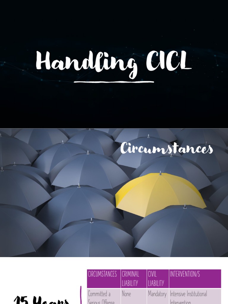 Handling CICL | PDF | Juvenile Delinquency | Justice