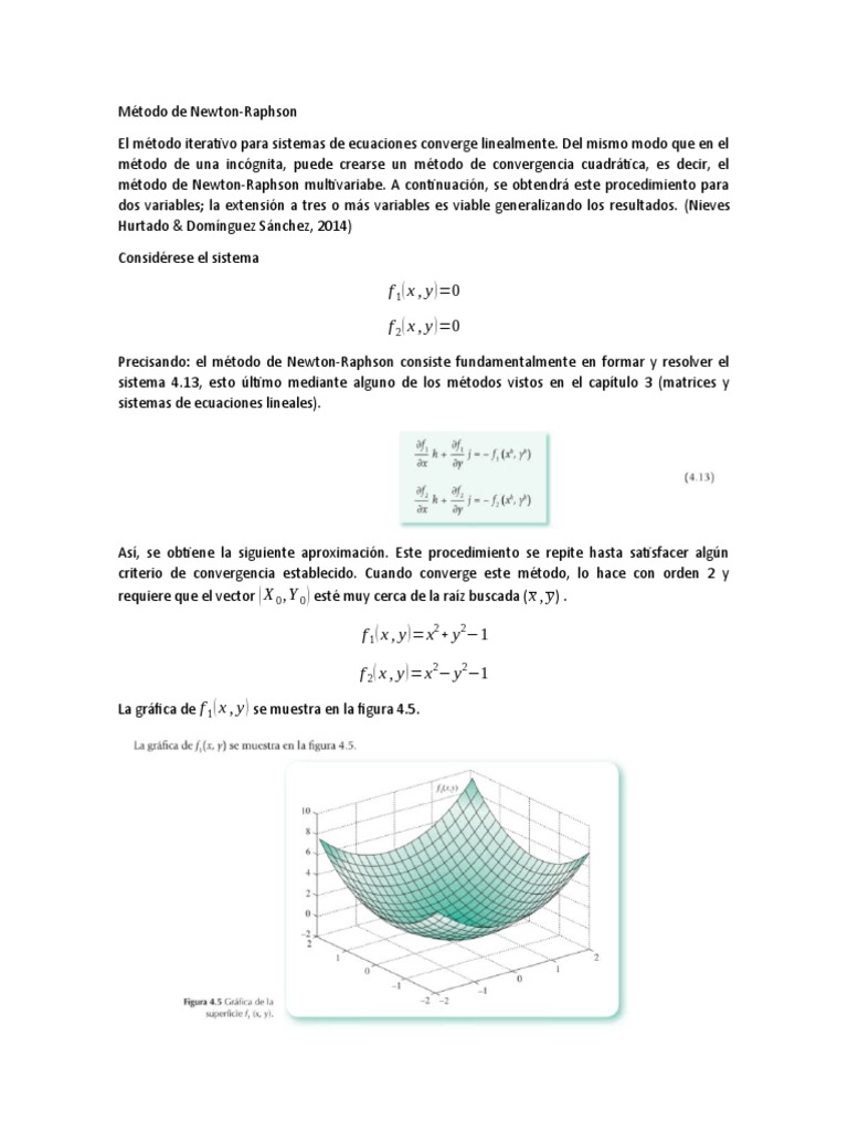 Método de Newton Multivariable | PDF | Ecuaciones | Álgebra