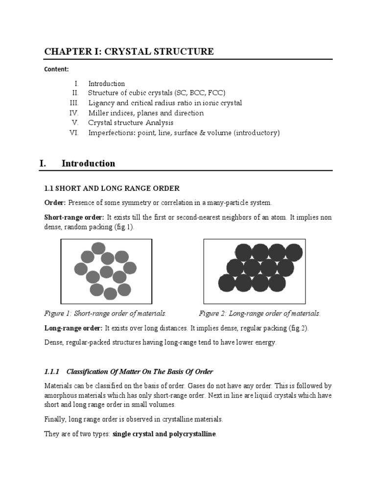 Crystal Structure - Delivery Notes | PDF | Dislocation | Crystal Structure