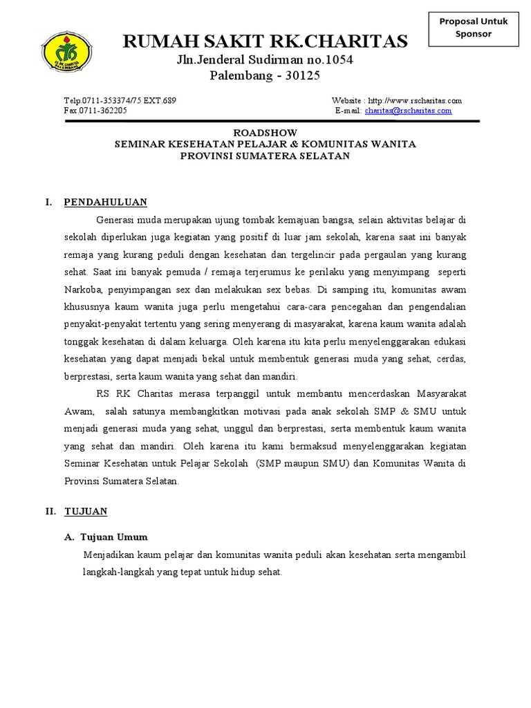 Proposal Roadshow Sponsor | PDF