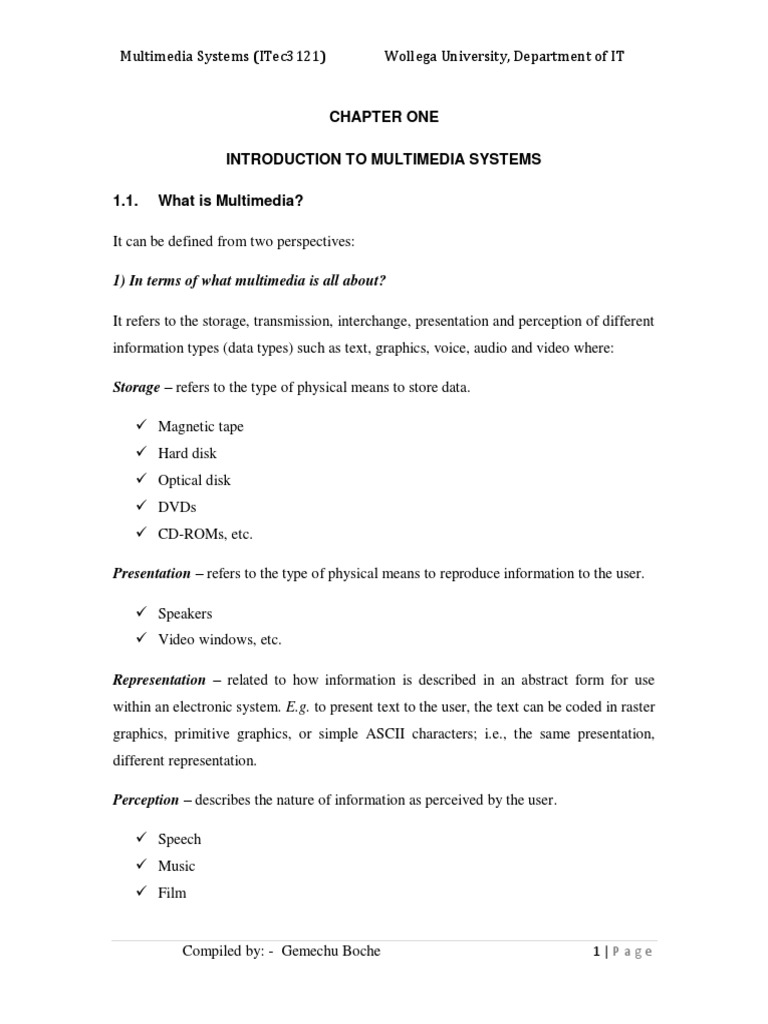 Introduction to Multimedia Systems: A Comprehensive Look at Key ...