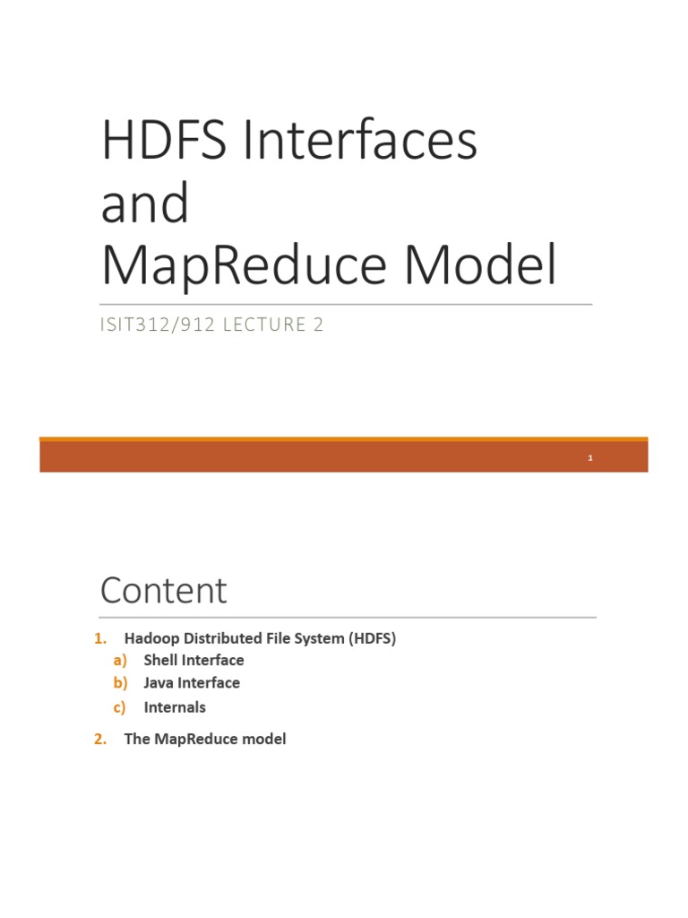 l2 Hdfs and Mapreduce Model 2022s2 | PDF | Map Reduce | Apache Hadoop