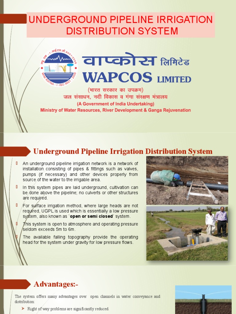 Underground Pipeline Irrigation Distribution System | PDF | Irrigation ...