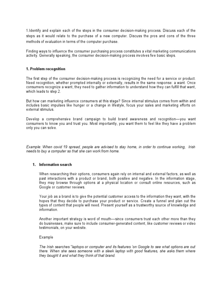 Problem Recognition | PDF | Brand | Marketing