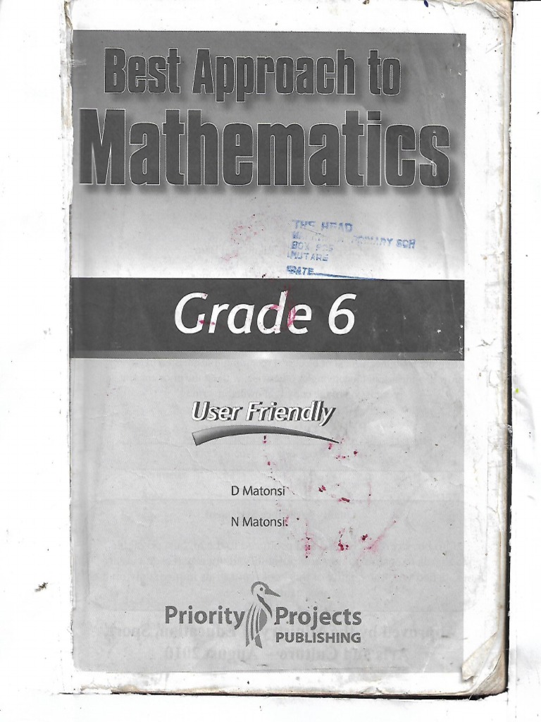 Best Approach To Mathematics Grade 6 | PDF