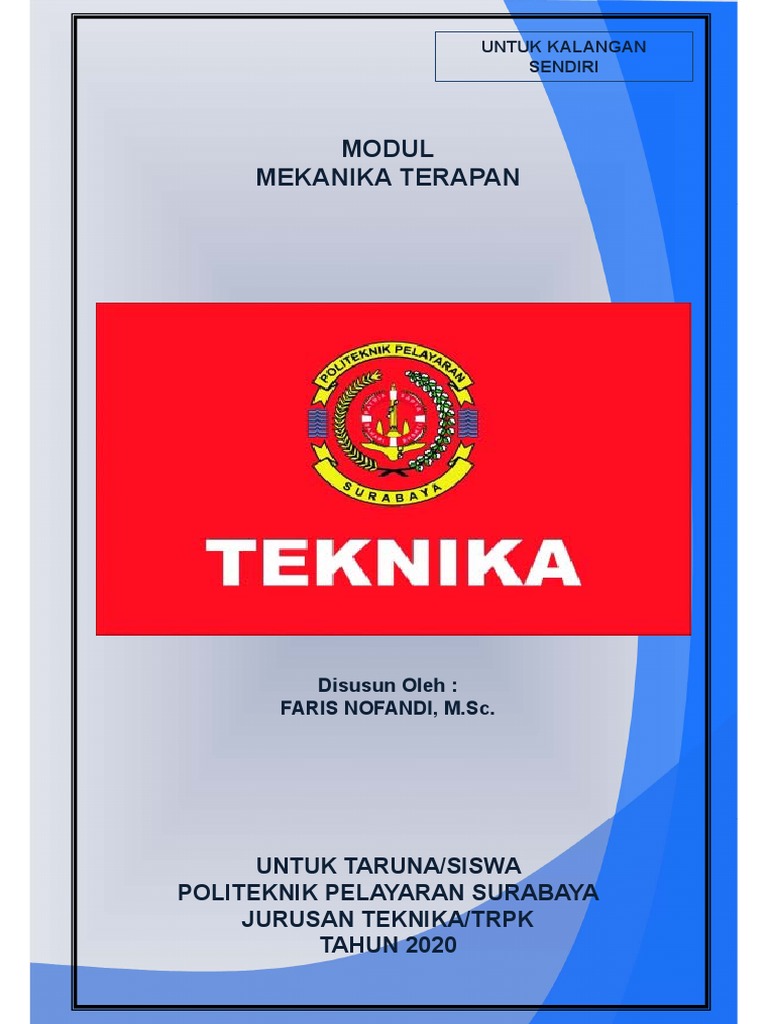 Modul Mekanika Terapan Teknika 2020 | PDF
