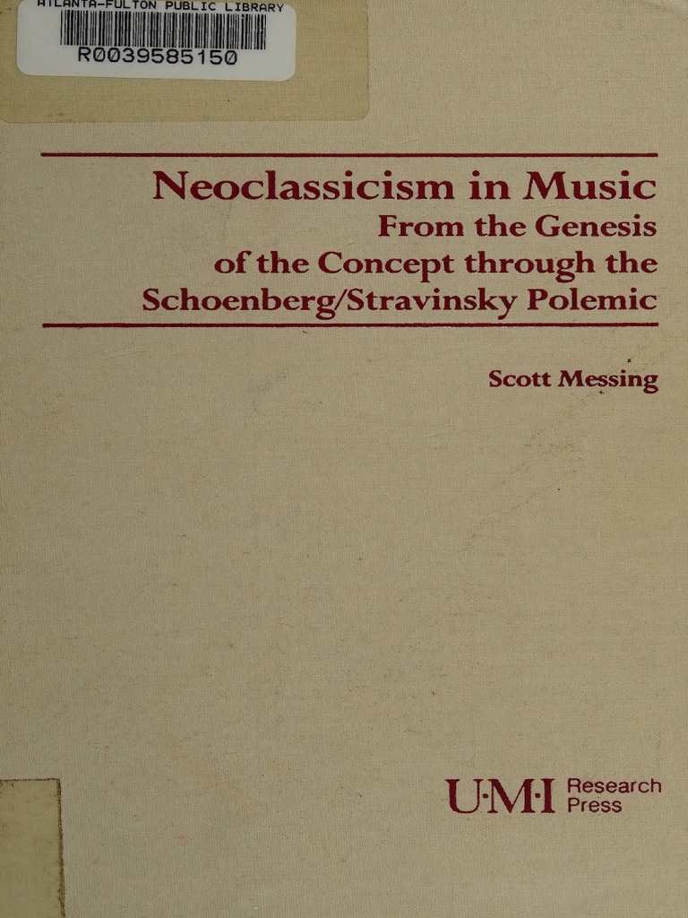 Neoclassicism in Music: UMIS" | PDF | Richard Wagner | Suite (Music)