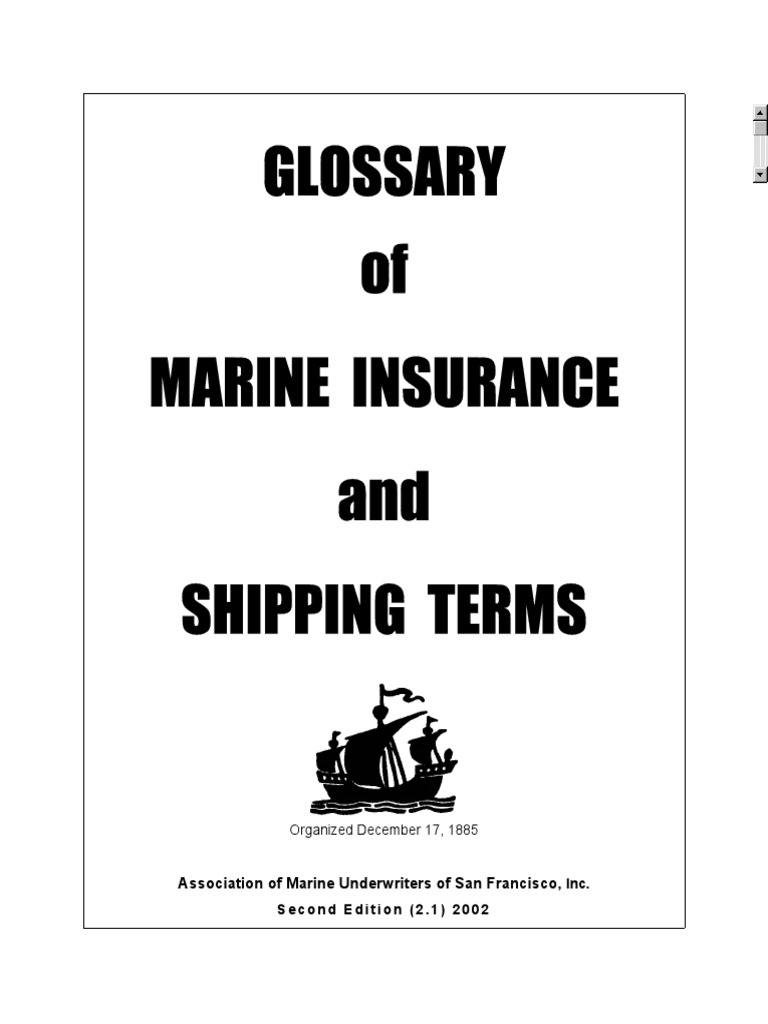 Glossary of Marine Insurance and Shipping Terms | PDF | Cargo | Insurance