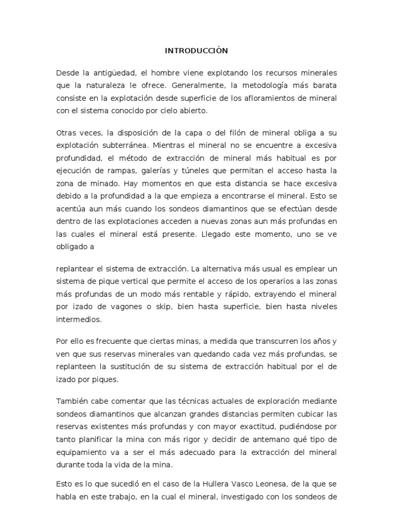 Diseño de Piques | PDF | Revestimiento | Minería