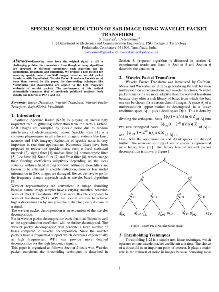 Final | PDF | Wavelet | Multidimensional Signal Processing