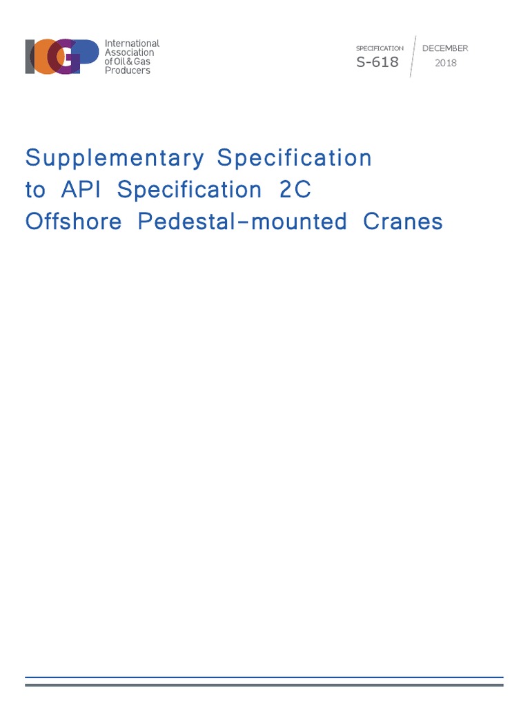 API Specification 2C | PDF | Specification (Technical Standard) | Crane ...