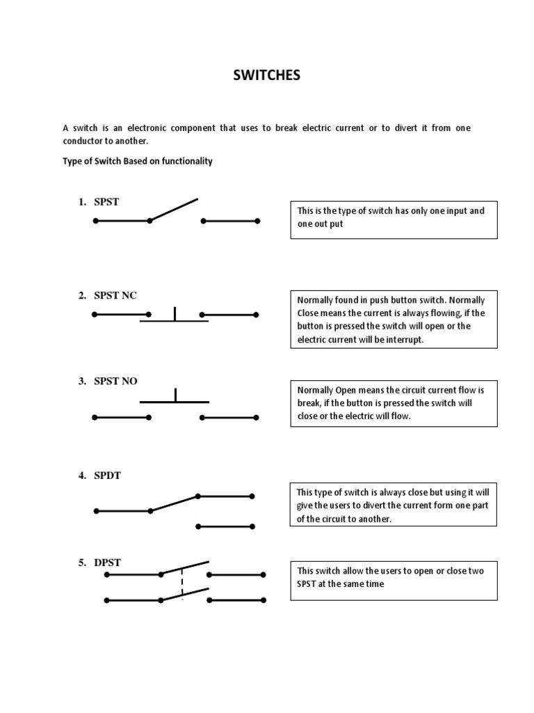 08 Switch | PDF | Switch | Electrical Engineering